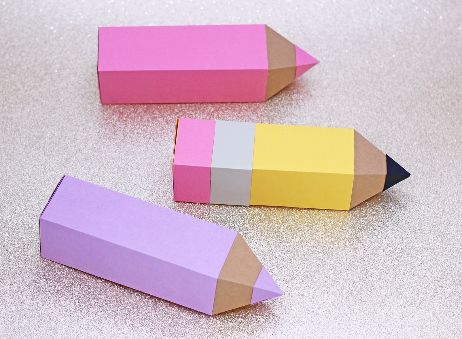 3D Pencil Gift Box and 3D Colored Pencil Gift Box SVG Cut File Bundle ...